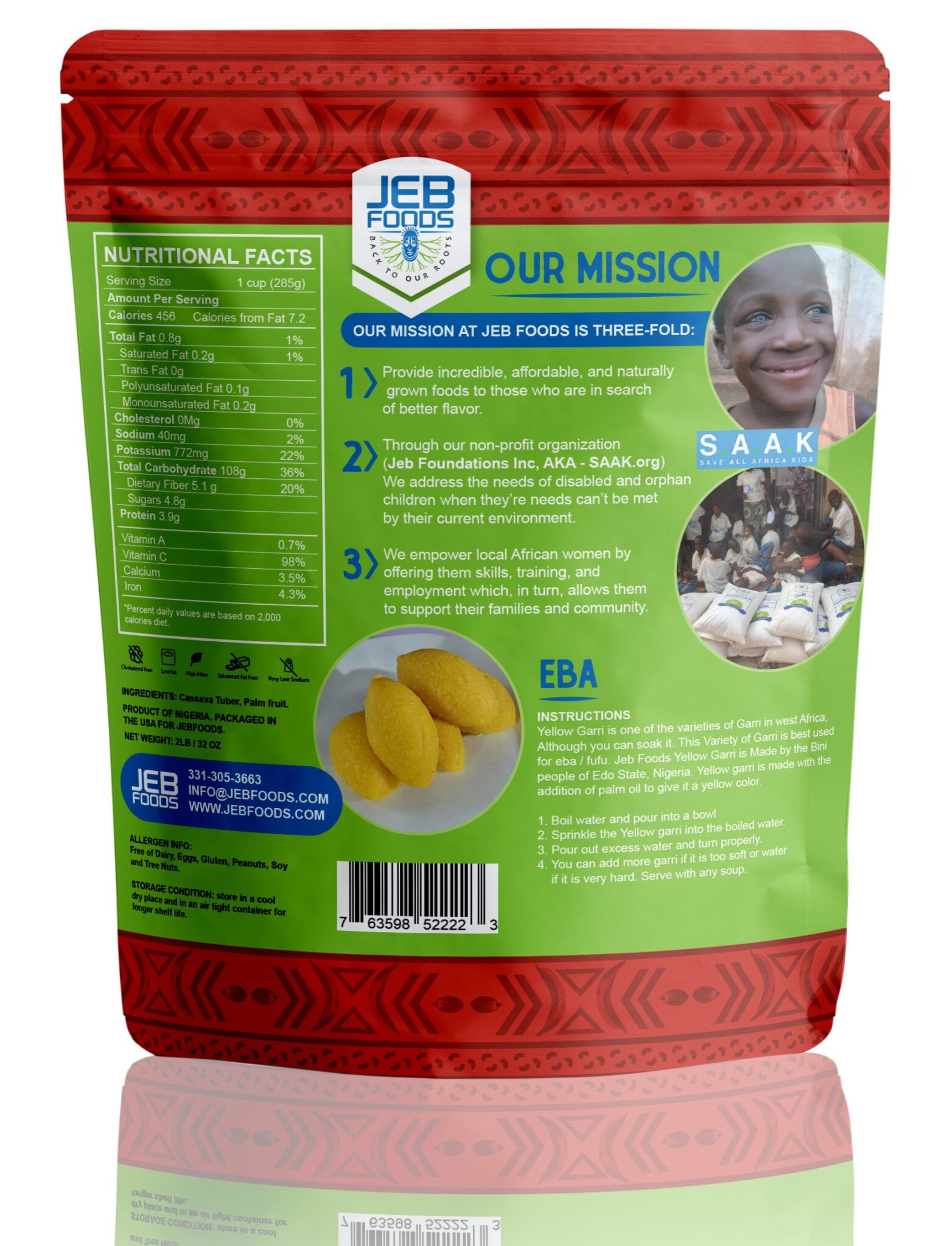 Yellow Garri 4lbs | Jeb Foods