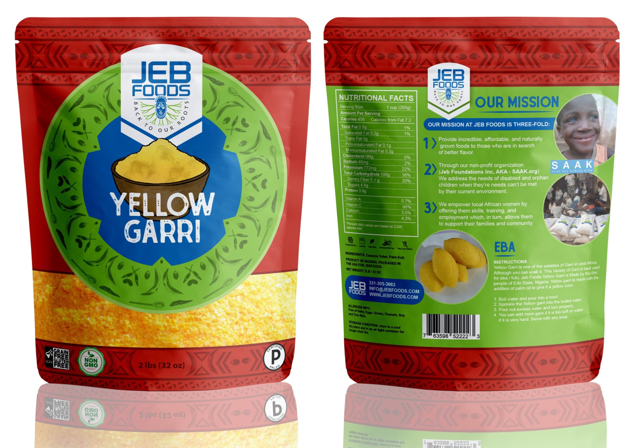 Yellow Garri 4lbs | Jeb Foods